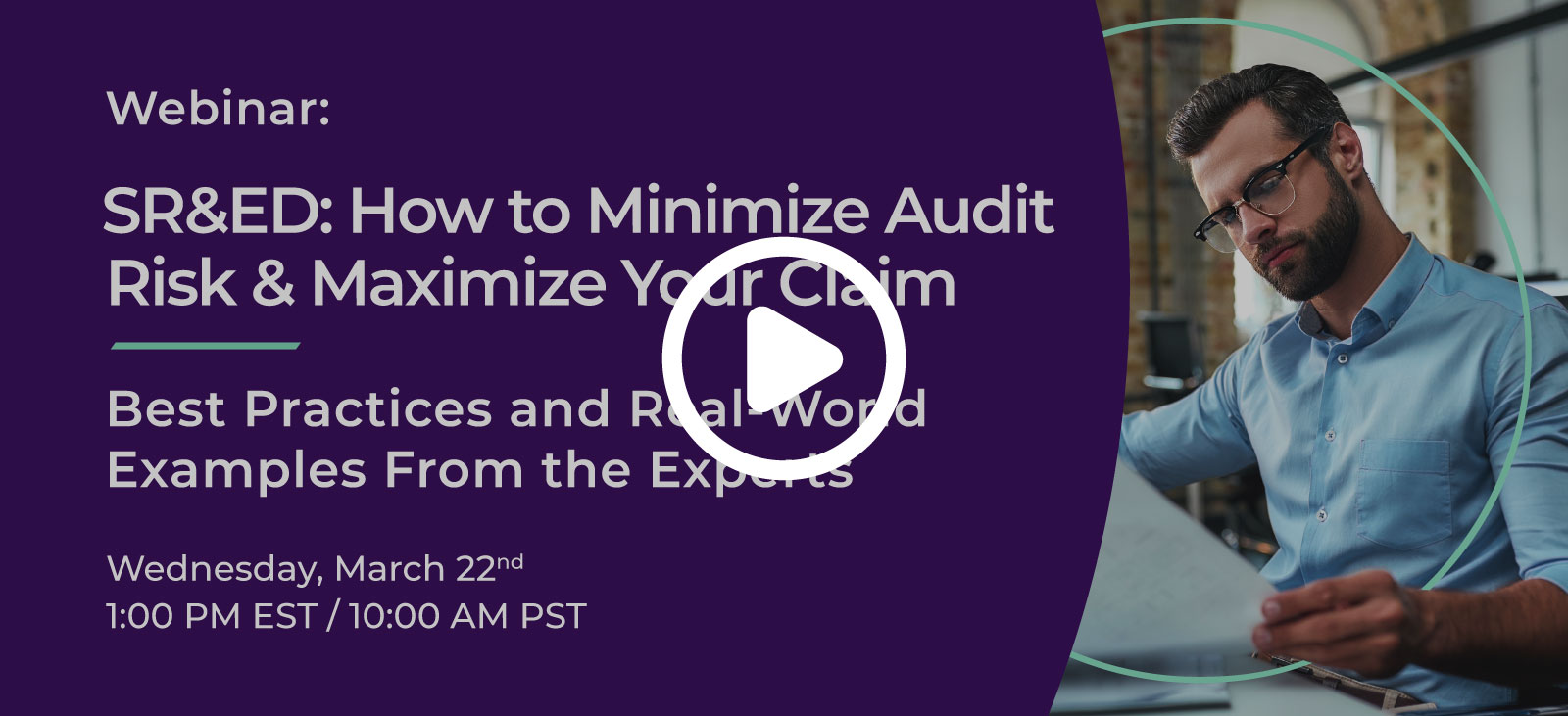 Webinar > SR&ED: How to Minimize Audit Risk & Maximize Claims